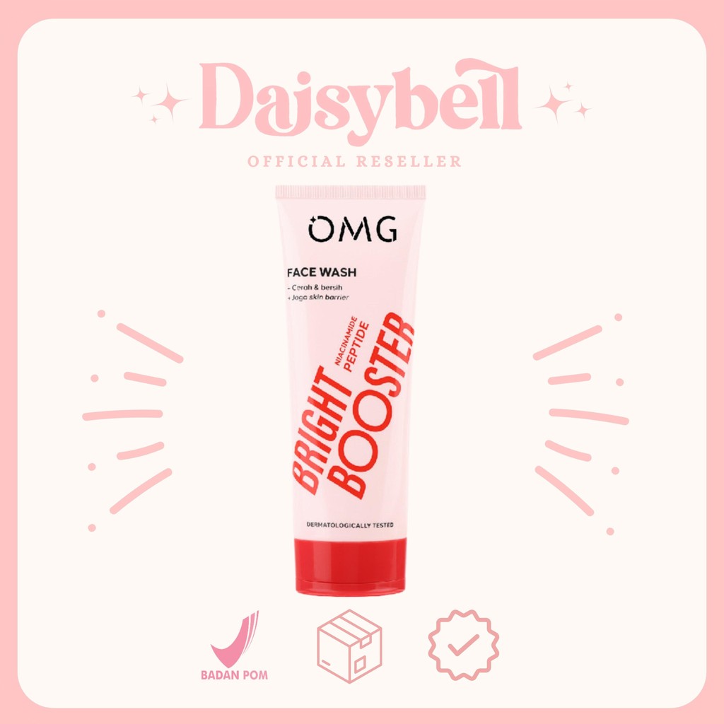 Jual OMG Oh My Glow Bright Booster Face Wash 50ml & 100ml - Untuk Semua ...
