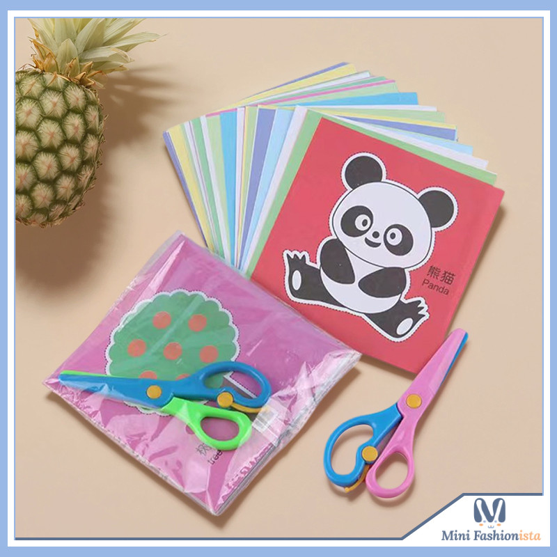 Jual 48pcs dan free gunting DIY PAPER CUTTING / paper cut activity set ...