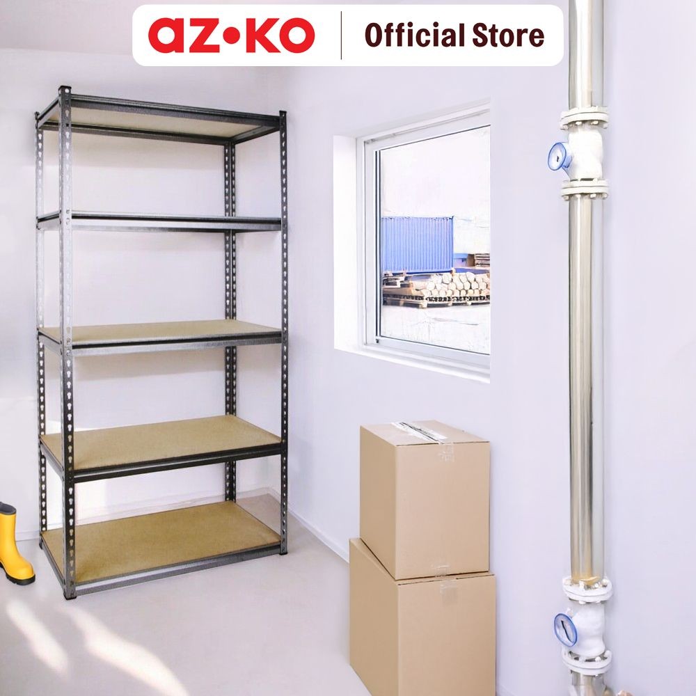 Jual AZKO Tactix Rak Besi 5 Tingkat - Silver Metal Rack Rak Serbaguna ...
