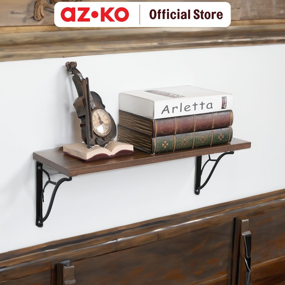 Jual AZKO Masterspace 90x40x1.8 cm Rak Dinding Kayu - Cokelat Oak ...