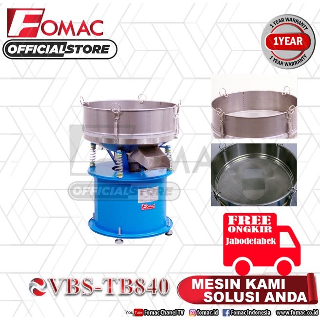 Jual Mesin Pengayak Tepung VBS-TB840 ELECTRIC VIBRO SEPARATOR FOMAC 0088 | Shopee Indonesia