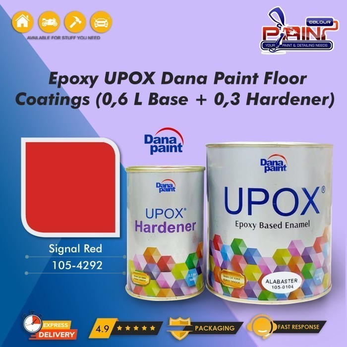 Jual Cat Lantai Epoxy UPOX Dana Paint Floor Coatings - 4292 Signal Red ...