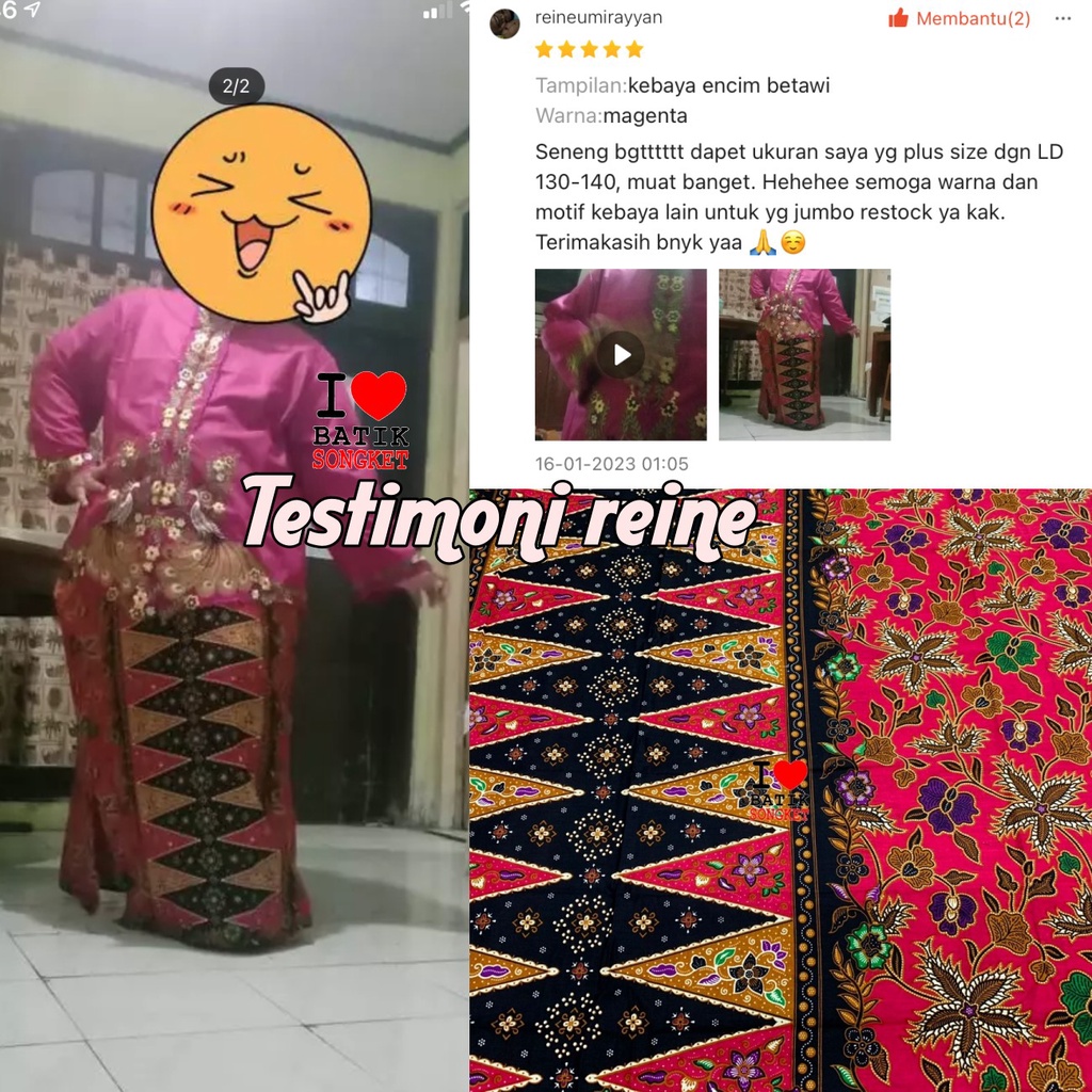 Jual SARUNG ONDEL BETAWI MOTIF 24 PINK HITAM TUMPAL PUCUK REBUNG BAHAN ...