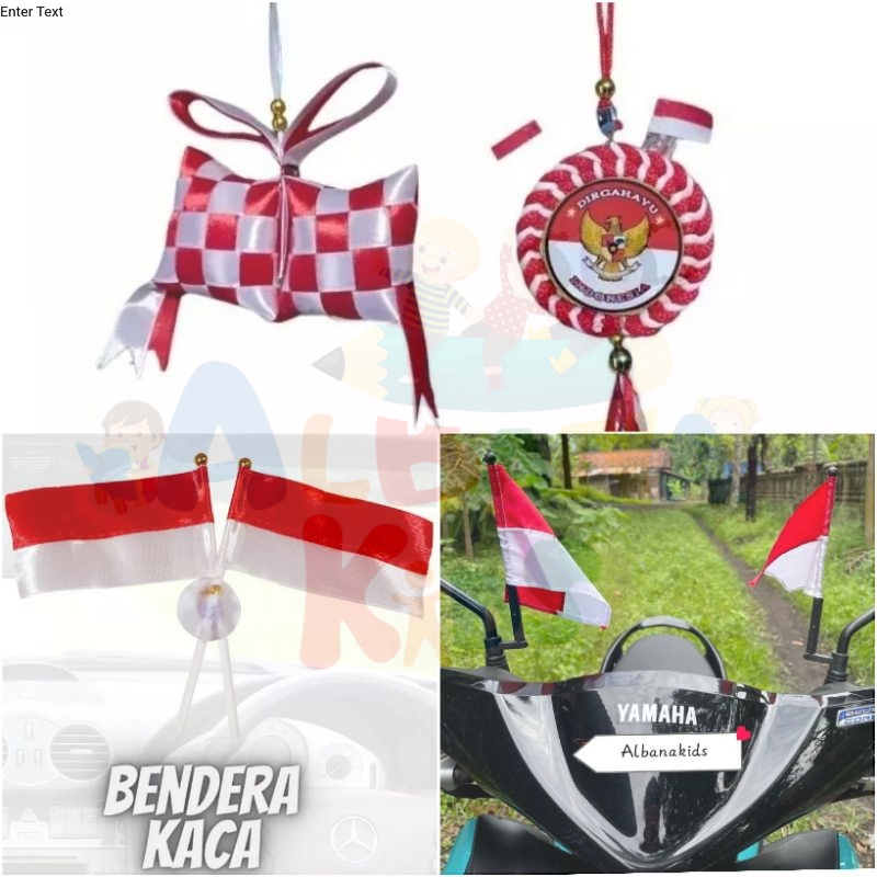 Jual Bendera Motor Mobil Merah Putih Kaca Mobil Gantungan Ceplok Tempel ...