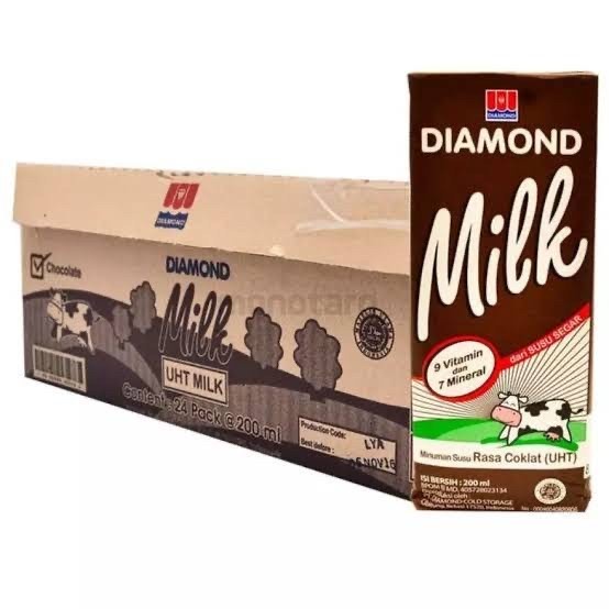 Jual Susu Diamond UHT 200ML / 1 karton / 24pcs / Susu UHT | Shopee ...