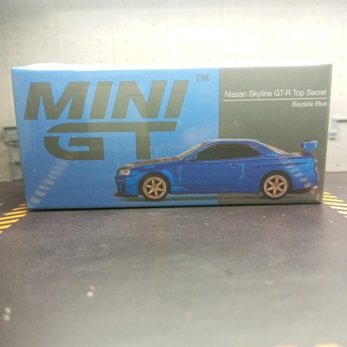 Jual Mini GT 531 Nissan Skyline GT-R R34 Top Secret Bayside Blue RHD ...