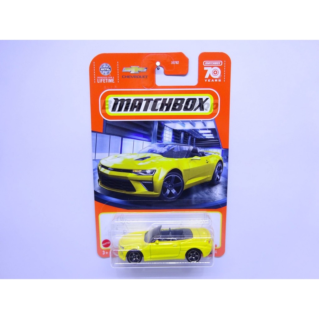 Jual Matchbox 16 Chevy Camaro Convertible Kuning | Shopee Indonesia