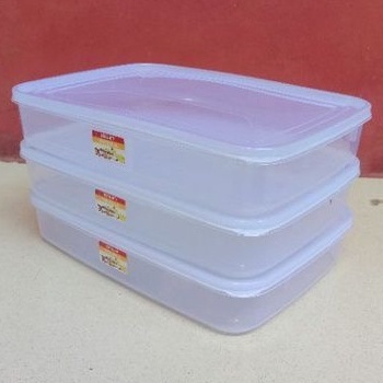 Jual 3 pcs kotak kue/ bok donat 2000 ml / Temapat sosis / Tempat Sate ...