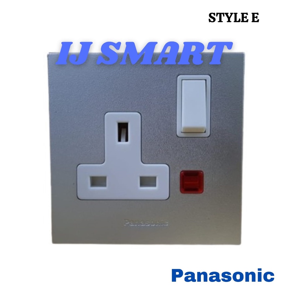 Jual STOP KONTAK AC - PANASONIC STYLE E - SILVER | Shopee Indonesia
