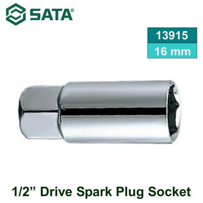 Jual SATA 13915 Mata Sok Kunci Busi 16 mm 1/2" Inch Drive Spark Plug ...