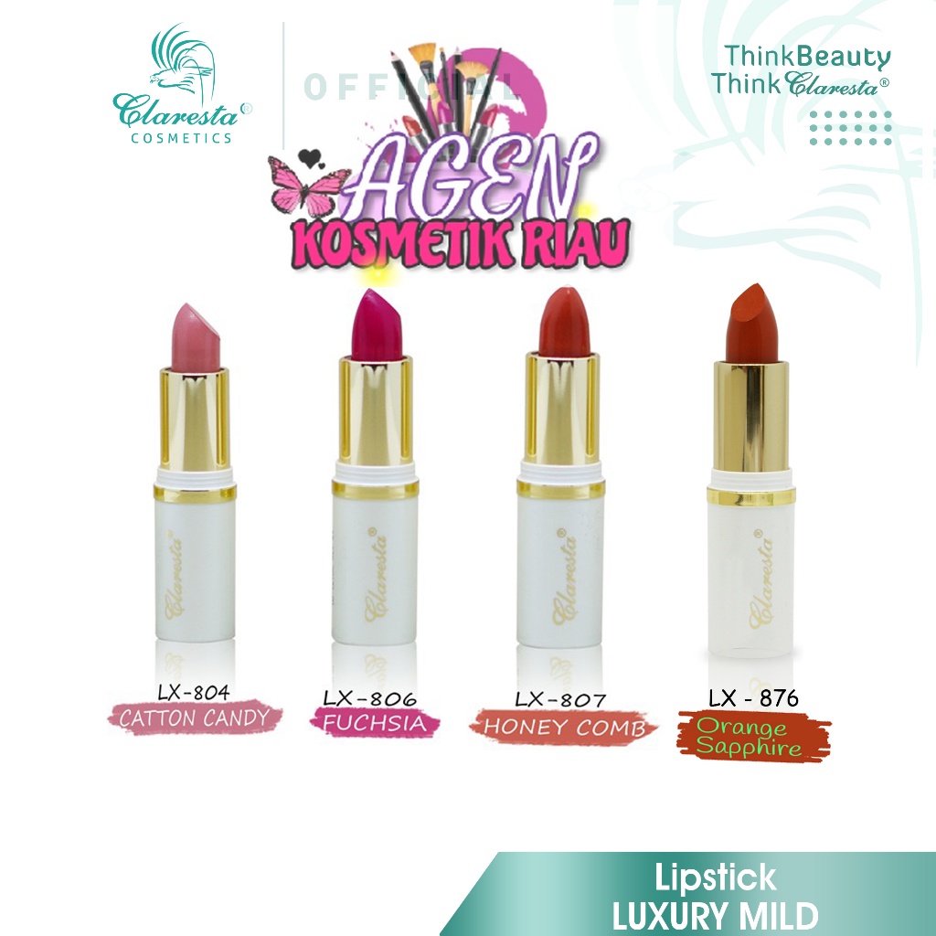 Jual Claresta Lipstick Luxury Mild Series 8 3,6g | Shopee Indonesia