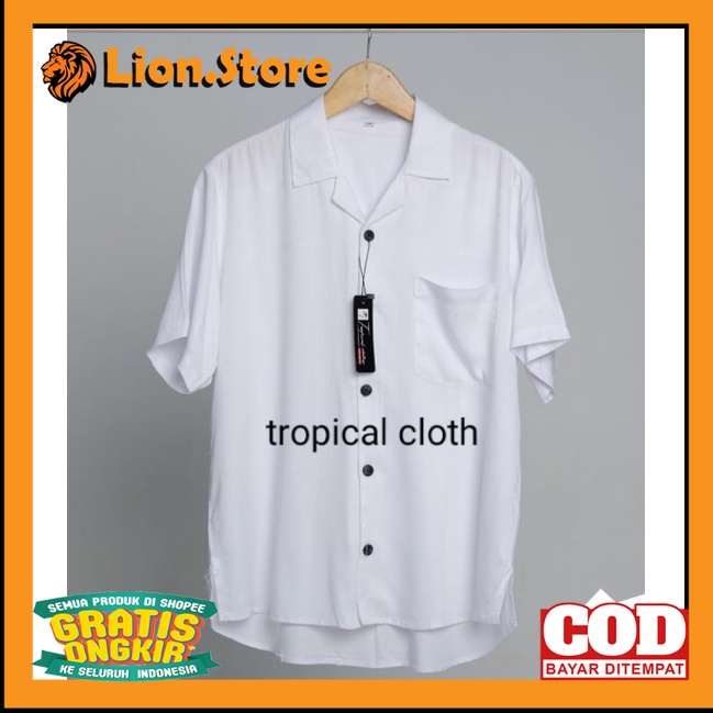 Jual ~KEMEJA POLOS LENGAN PENDAK HAWAIAN CLASSIC SHIRT KEMEJA PANTAI ...