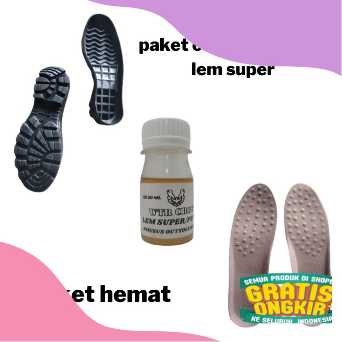 Jual Sol karet sepatu pdl king cheetah boots gunung paket outsole ...