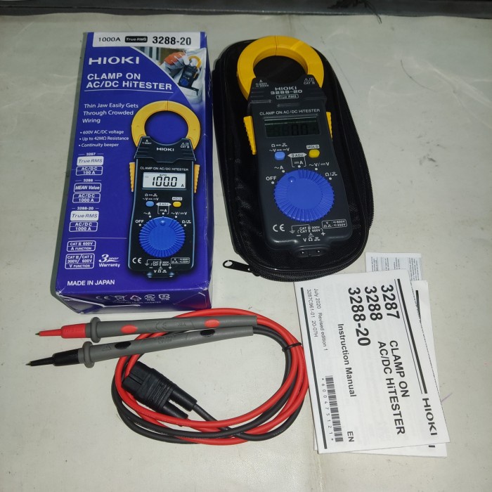 Jual Hioki 3288-20 Clamp on AC DC Hitester 1000A | Shopee Indonesia