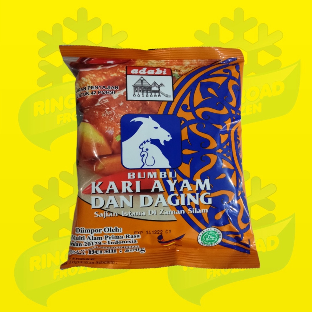 Jual ADABI BUMBU KARI AYAM DAN DAGING 250 GR | Shopee Indonesia