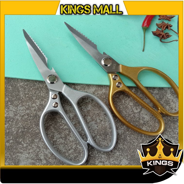 Jual KINGS - H5992 Gunting Dapur Multifungsi / Gunting Dapur Daging dan ...