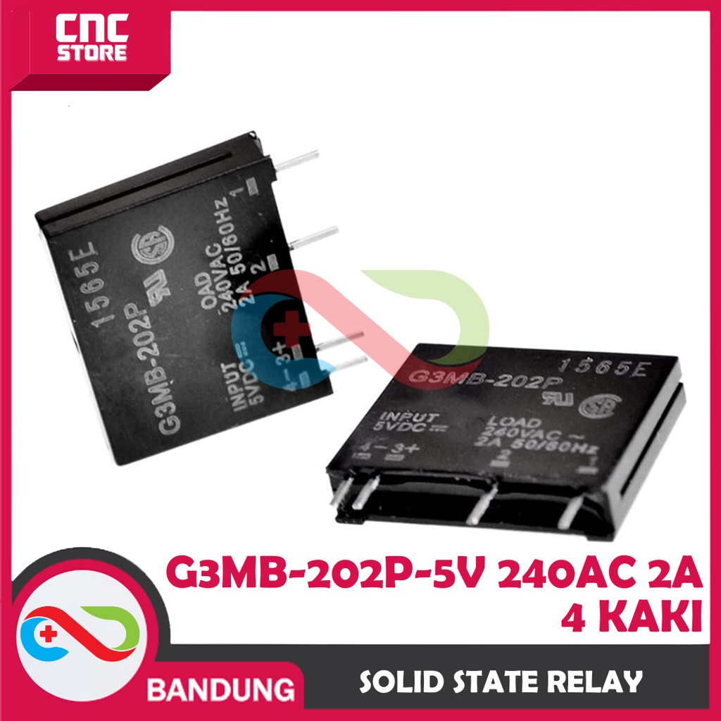 Jual SOLID STATE RELAY G3MB-202P G3MB-202P-5V 240AC 2A 4 KAKI | Shopee ...