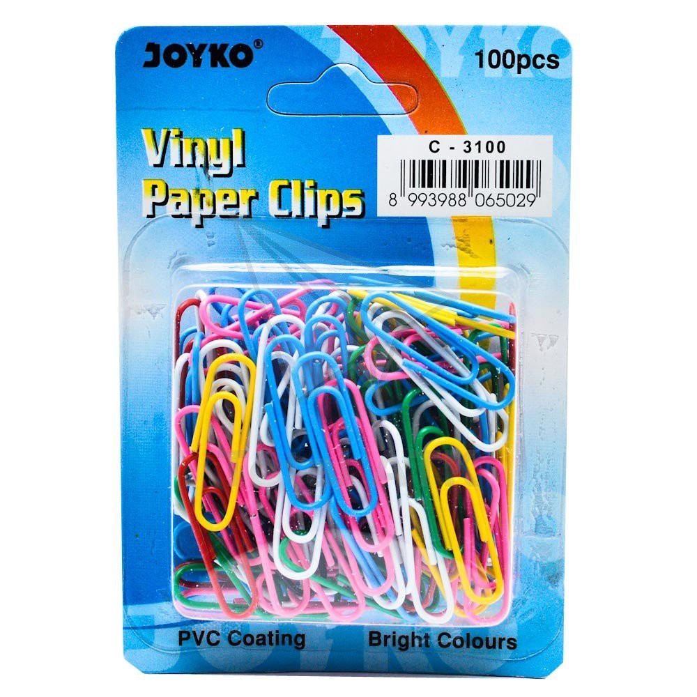 Jual TSN Paper Clips Vinyl Joyko C-3100 - 100 pcs | Shopee Indonesia