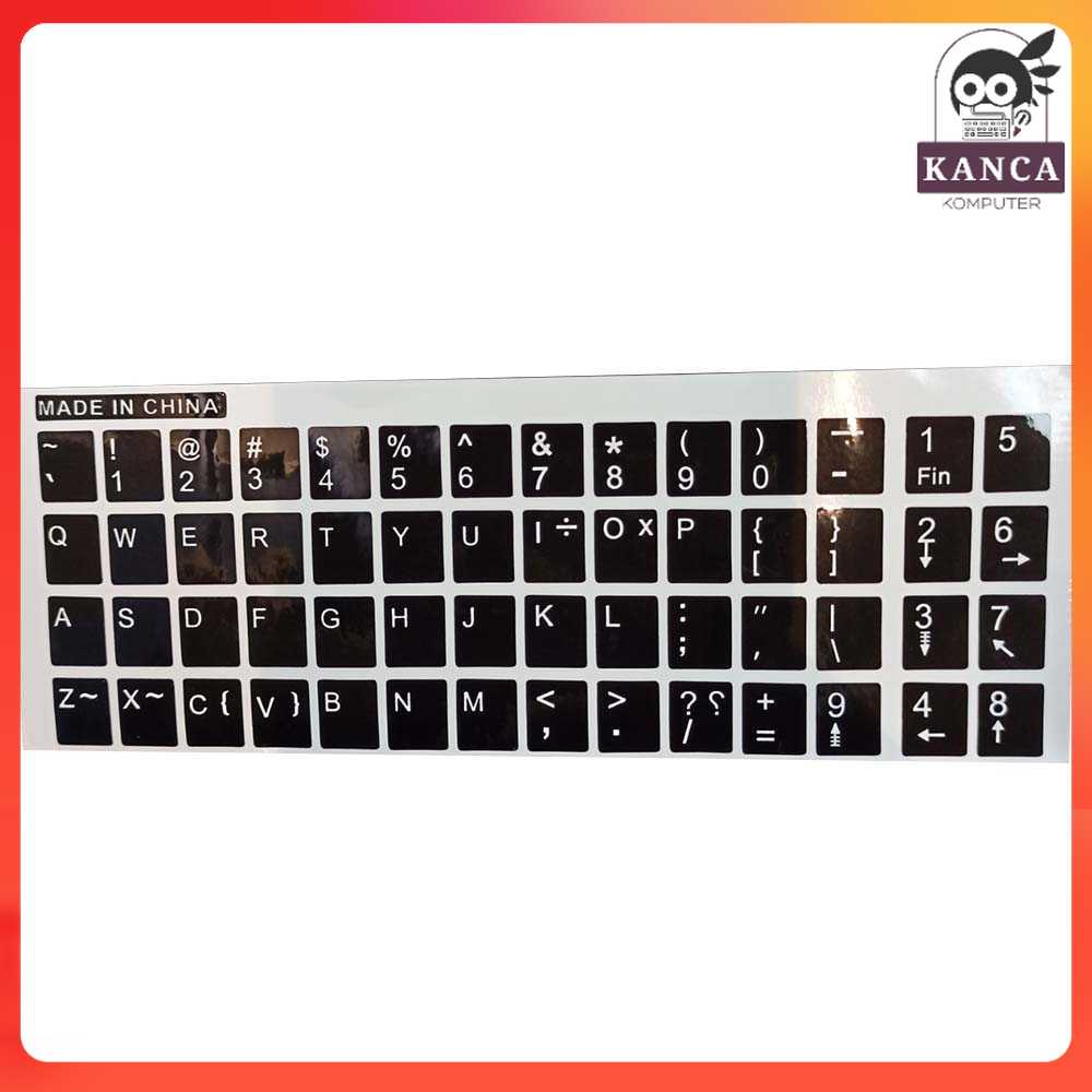 Jual Stiker Keyboard English Layout Key Caps Sticker QWERTY | Shopee ...