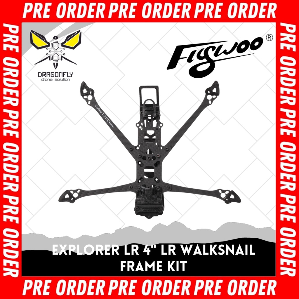 Jual PRE ORDER Flywoo Explorer LR 4'' LR Walksnail Frame Kit | Shopee ...