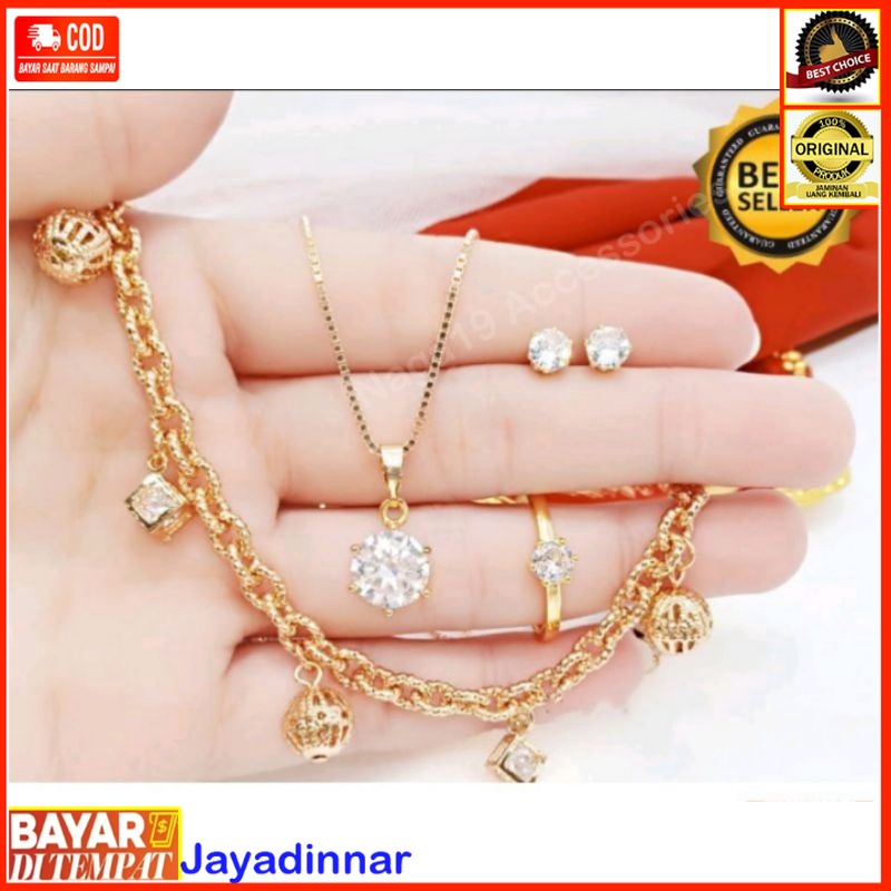 Jual set emas muda asli kadar 700 dapat surat dari toko | Shopee Indonesia
