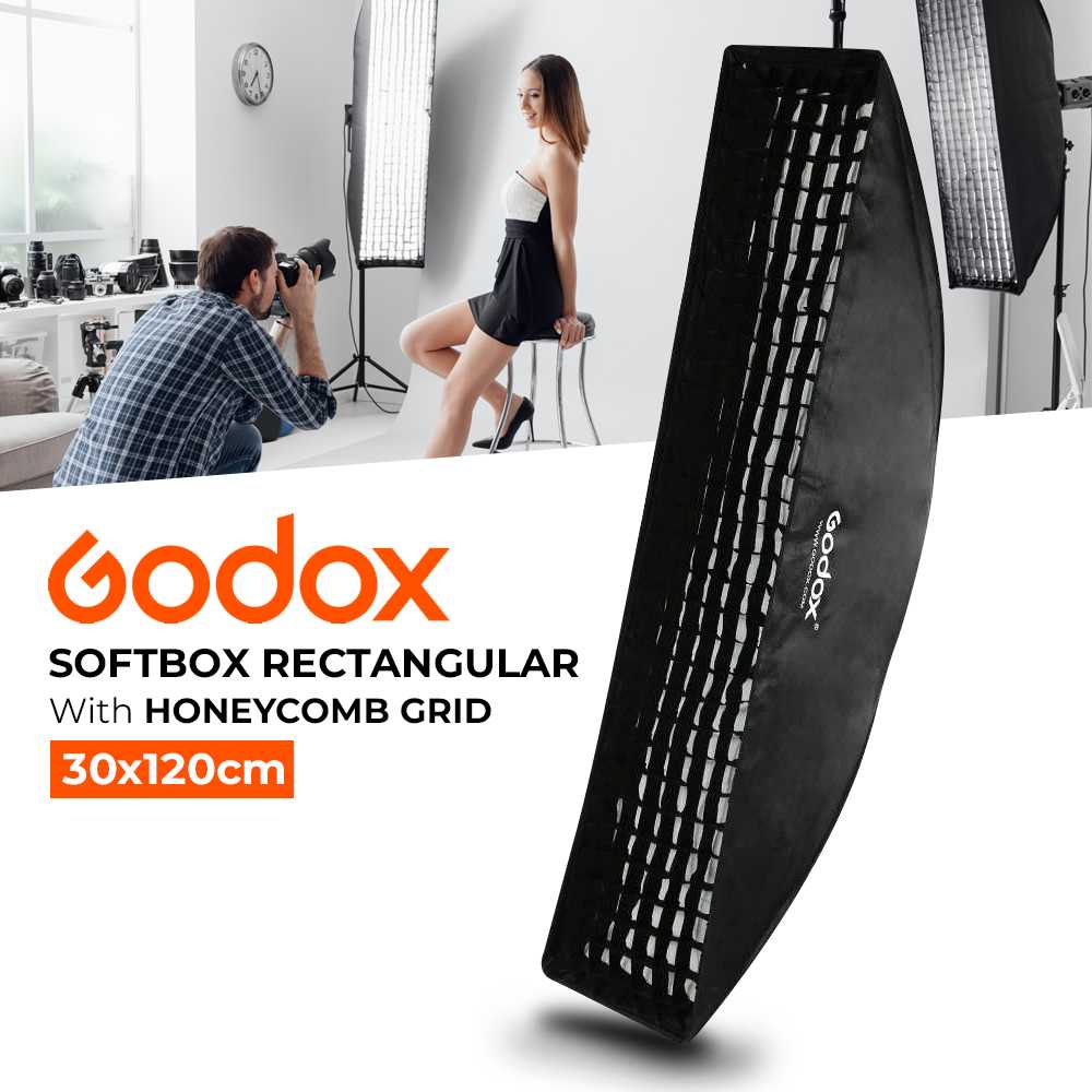 Jual [H5] Godox Softbox Rectangular Honeycomb Grid 30x120cm - SB-FW ...