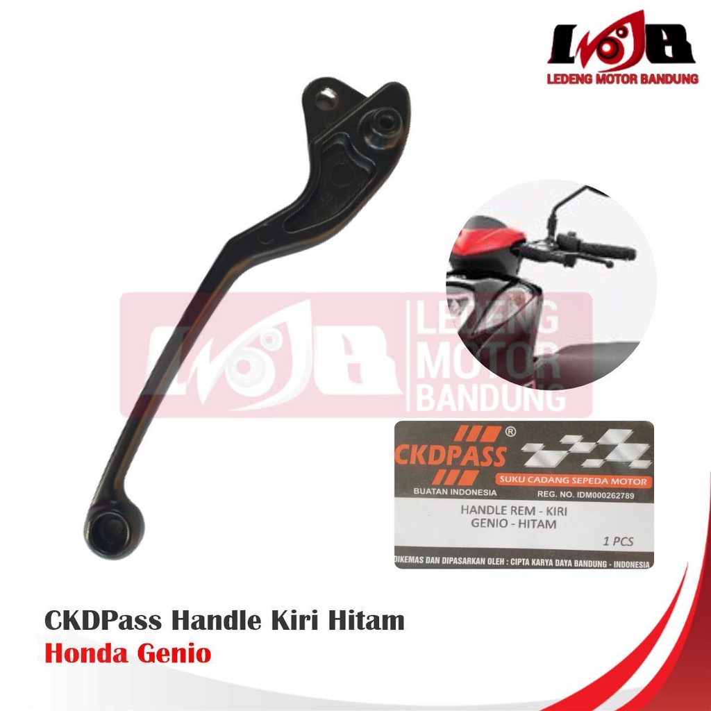 Jual CKDPass Handel Kiri Genio Motor Honda Handle Rem Belakang Hitam ...