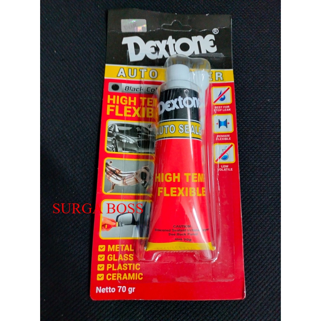 Jual lem merk Dextone auto Sealer 70gr ( hitam ) | Shopee Indonesia