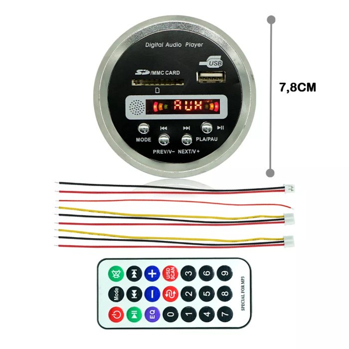 Jual (OML) Modul mp3 Bluetooth 5V - 12V D122 MODEL BULAT | Shopee Indonesia