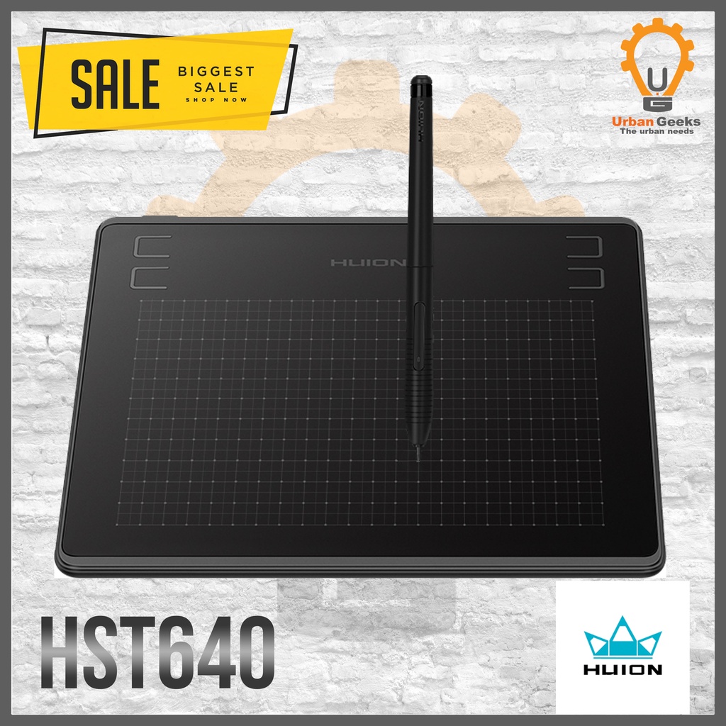 Jual Huion HS64 / HST640 Graphic Drawing Pen Tablet Android PC alt ...