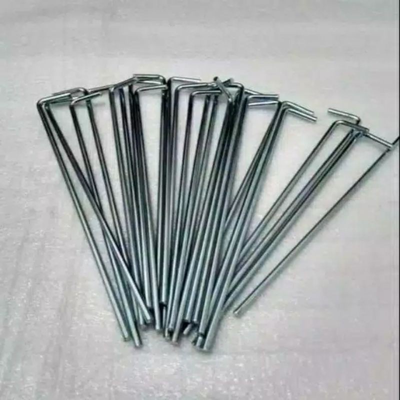 Jual Pasak Tenda Galvanis / Patok Tenda Besi Stainless Steel / 18cm ...