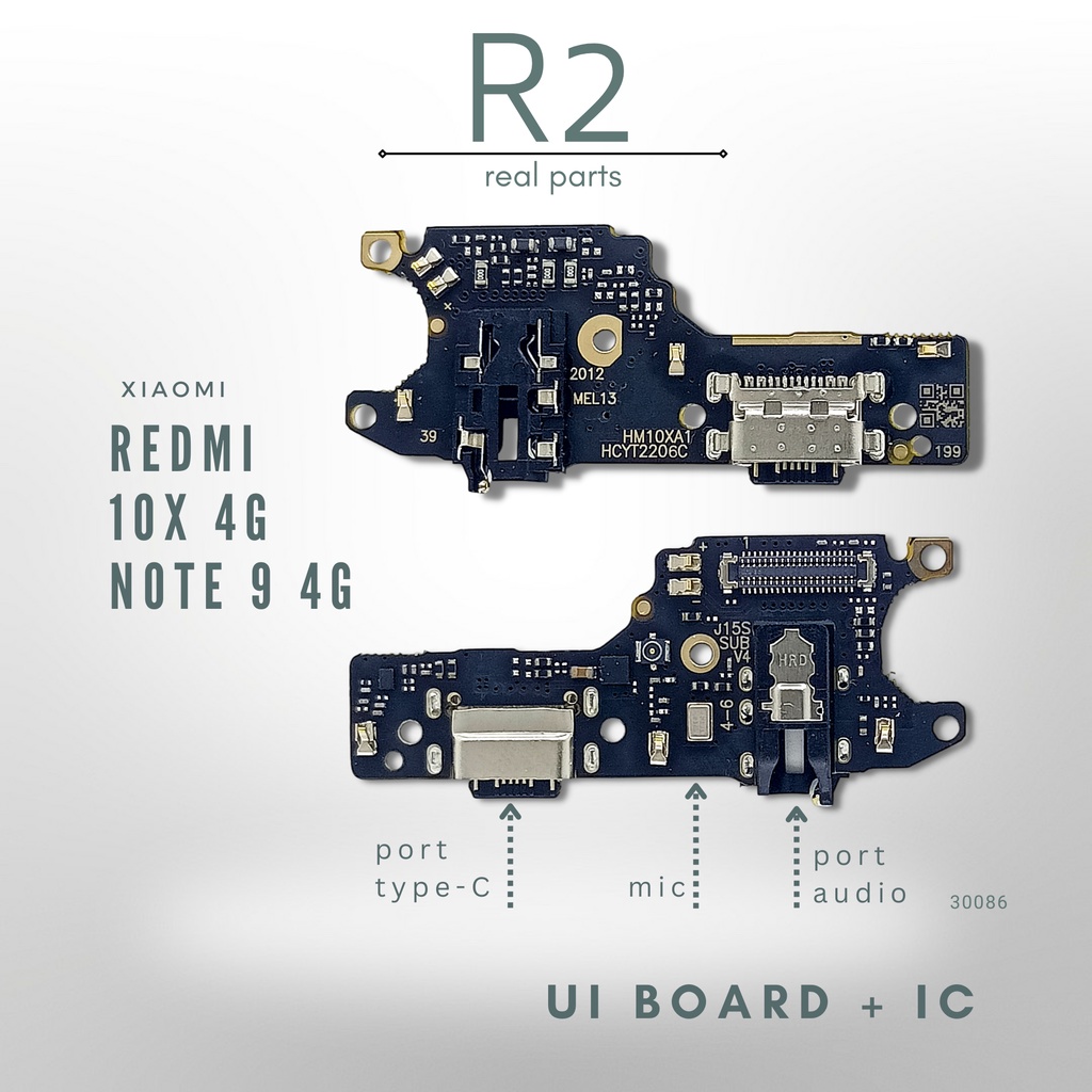 Jual Papan Cas Mic Plus IC / Komponen XIAOMI Redmi Note 9 UI Board PCB ...