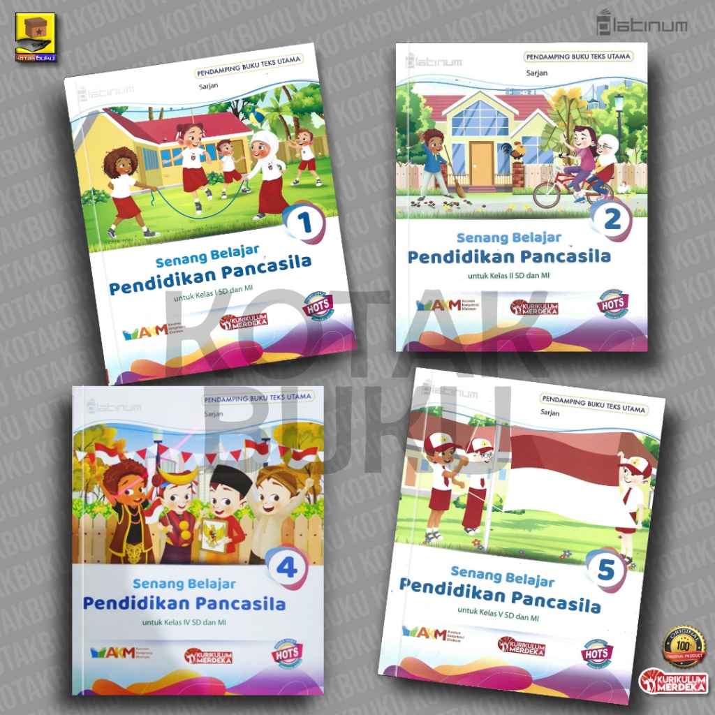 Jual Buku Pendidikan Pancasila SD / Pendidikan Pancasila Kelas 1 2 4 5 SD / Kurikulum Merdeka ...