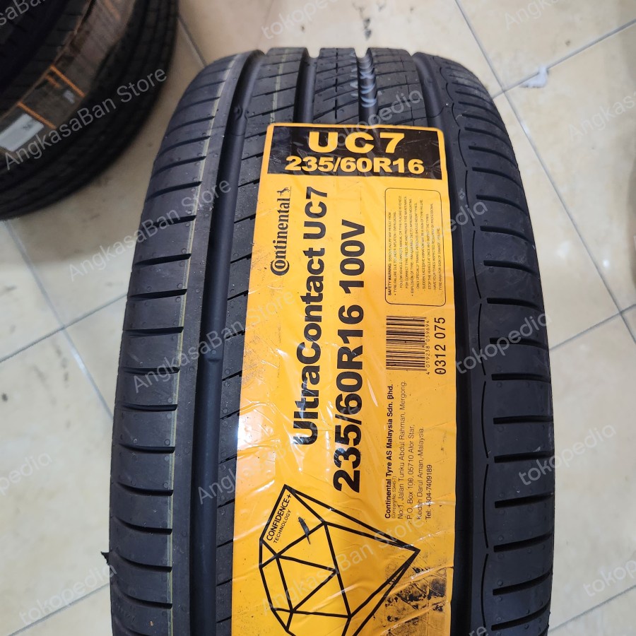 Jual BAN MOBIL CONTINENTAL ULTRA CONTACT UC7 Ukuran 235/60 R16 | Shopee Indonesia