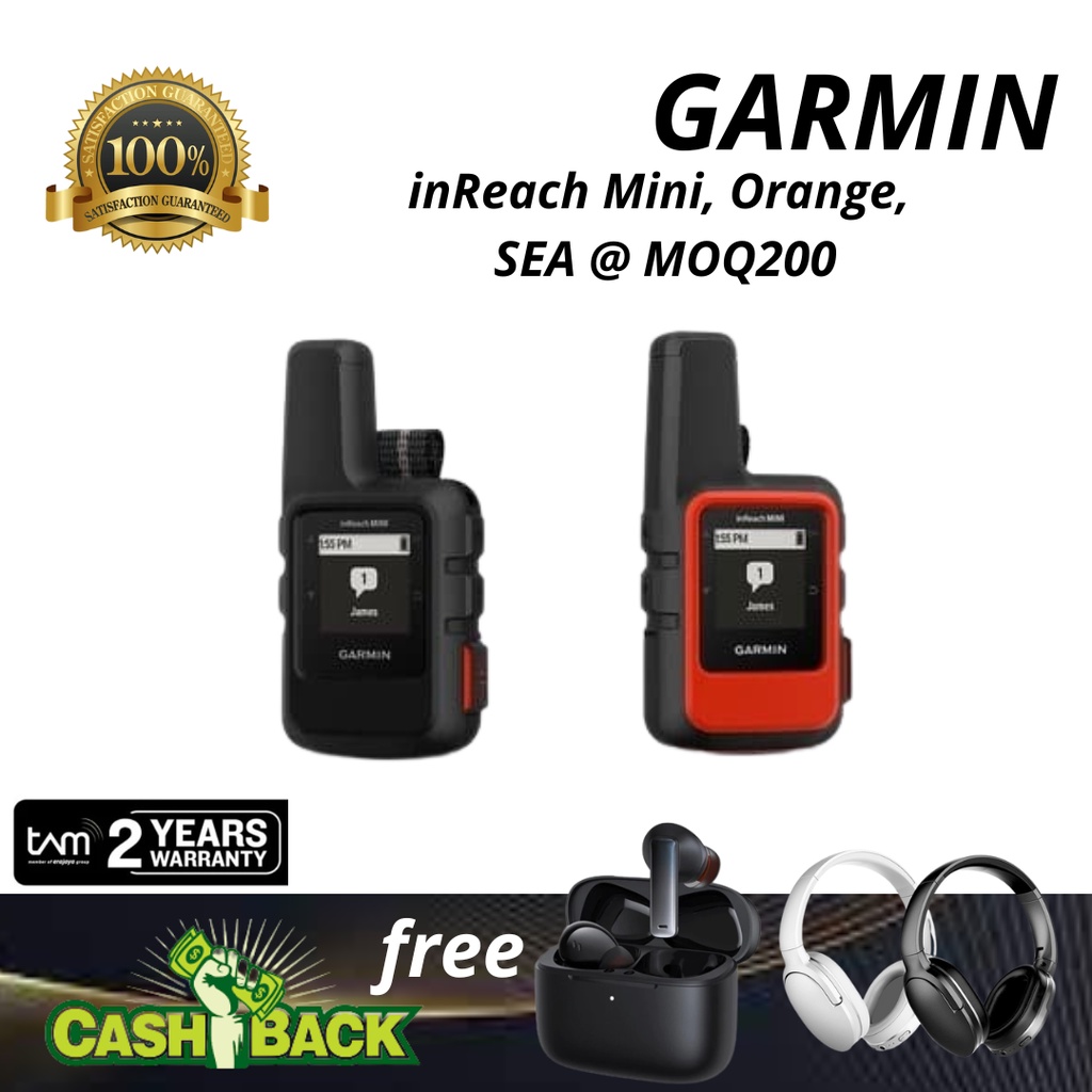 Jual Garmin Inreach Mini Orange Sea MOQ200 Gps black / orange | Shopee ...