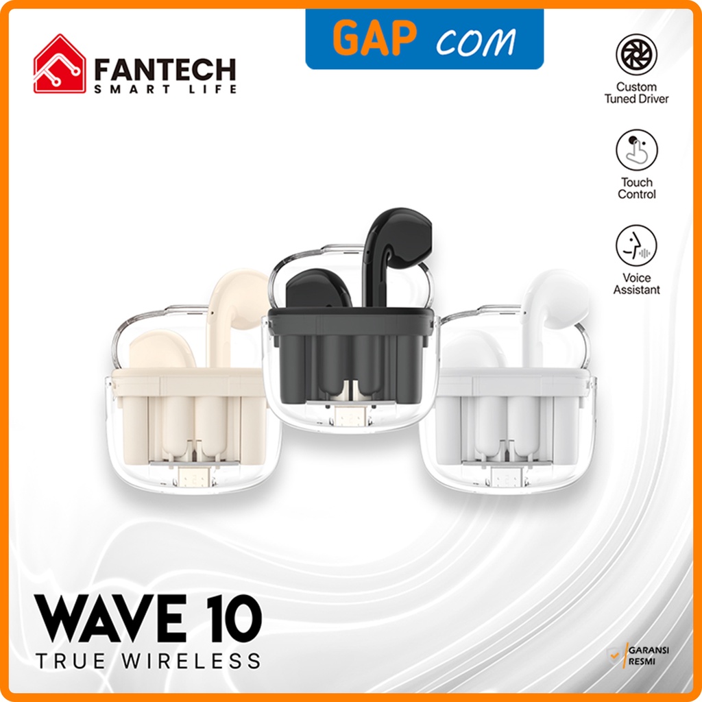Jual TWS Bluetooth Wireless Fantech TW10 Wave10 Earphone Earbuds ...