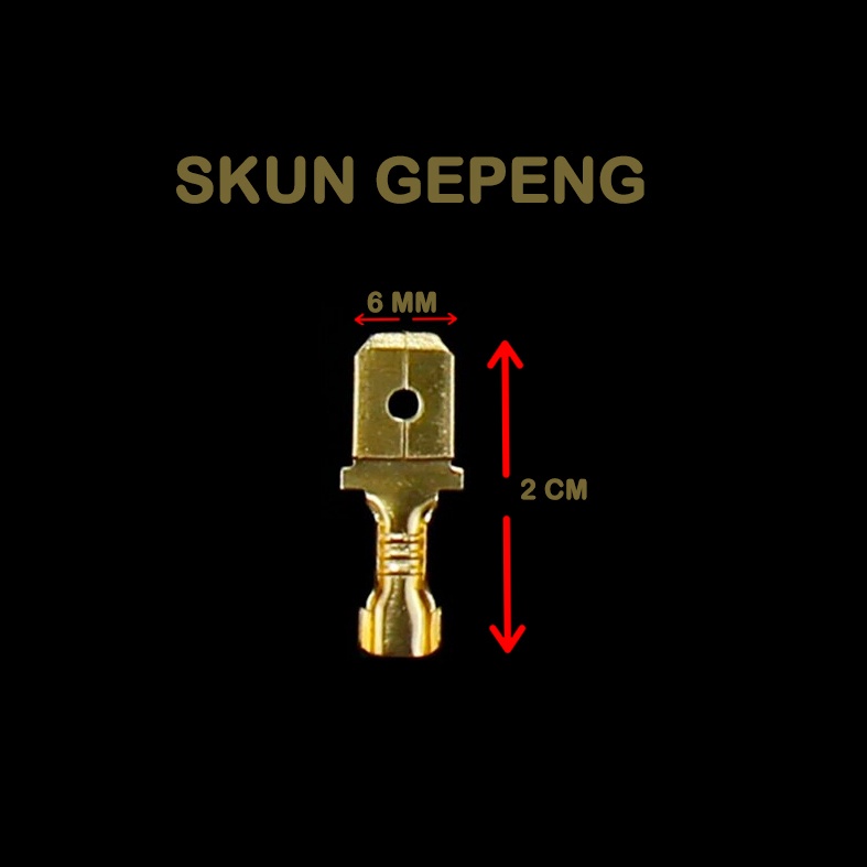 Jual Skun Kabel Kuningan Terminal Sekun GEPENG | Shopee Indonesia
