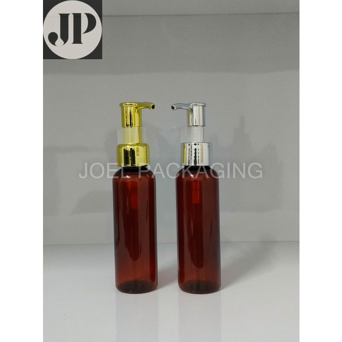 Jual Botol Br 100 Ml Amber Pump Clip Oil Luxury Gold Silver 100Ml Pet - Gold 4 | Shopee Indonesia