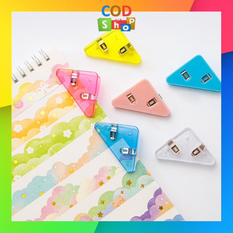 Jual COD - S6063 Klip Penjepit Buku / Klip Sudut Kertas Akrilik / Paper ...