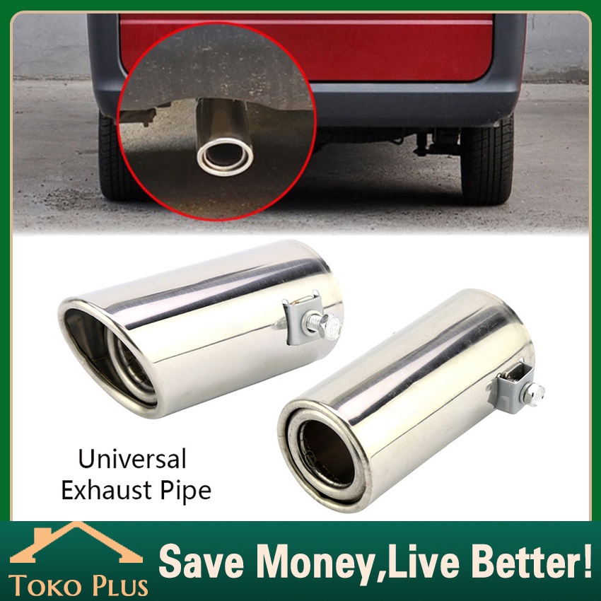 Jual Muffler Ujung Knalpot Mobil Racing 1 Lubang Bahan Anti Korosi ...