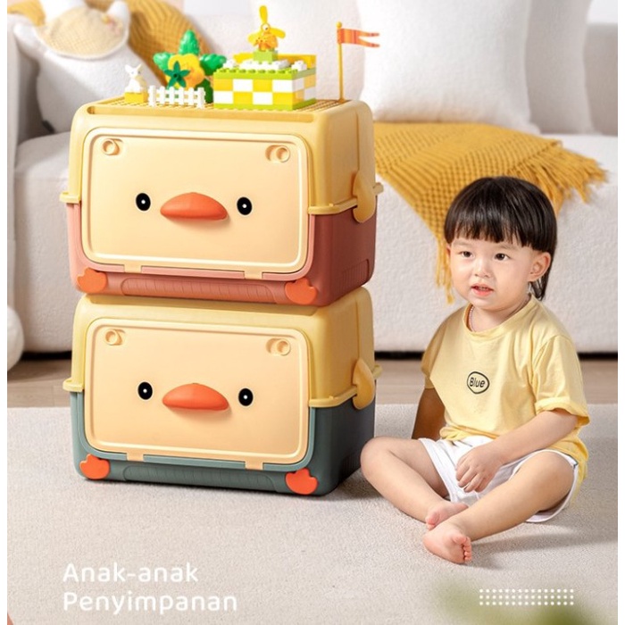 Jual [LOGU] Kontainer Box Bebek Penyimpanan Mainan buku pakaian,Duck ...