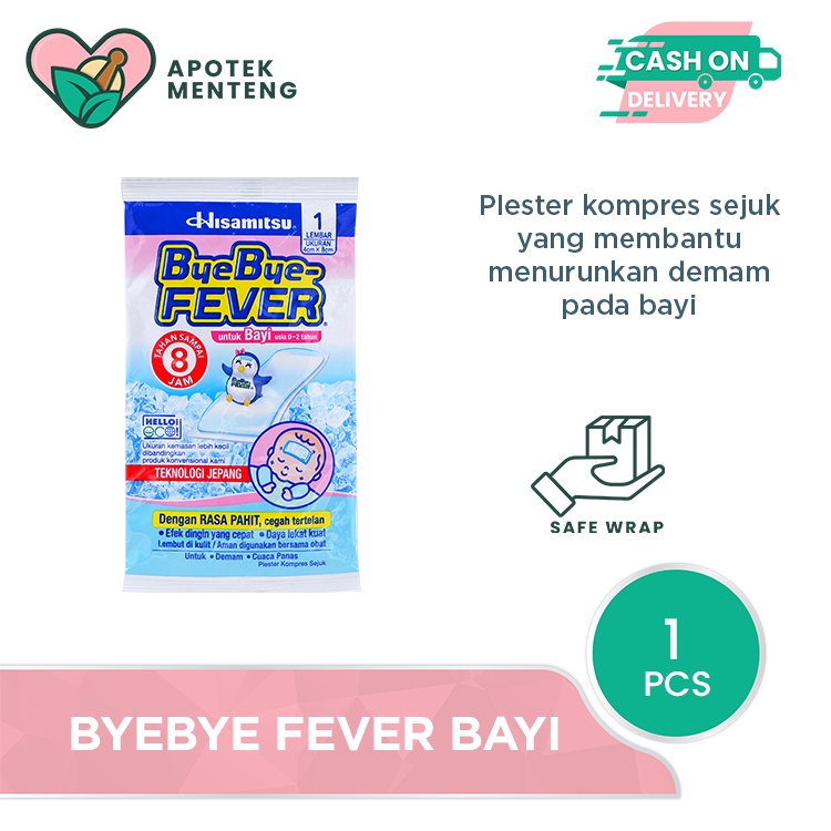 Jual ByeBye Fever Bayi 1 Lembar - Plester Demam Bayi | Shopee Indonesia