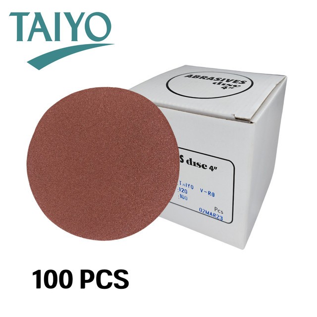 Jual Amplas Bundar 4 Inch Taiyo 1 SET 100 Velcro Amplas Bulat Dus ...