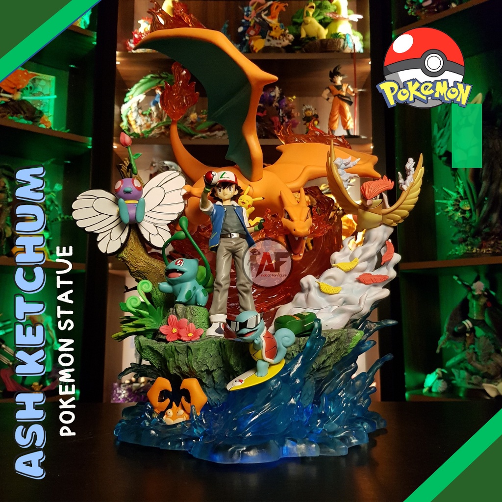 Jual Statue Pokemon Ash Ketchum Team EEG Studio Design Recast | Shopee ...