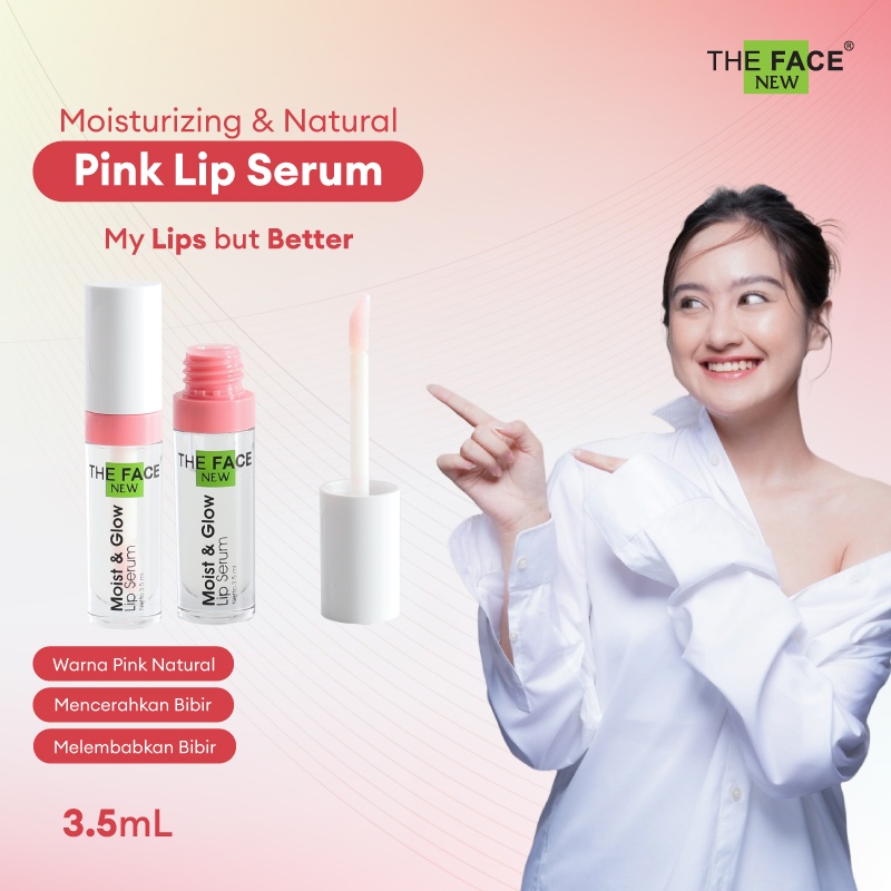 Jual THE FACE Lip Serum Bibir 3,5ml - Moisturizing & Natural Pink Lip ...