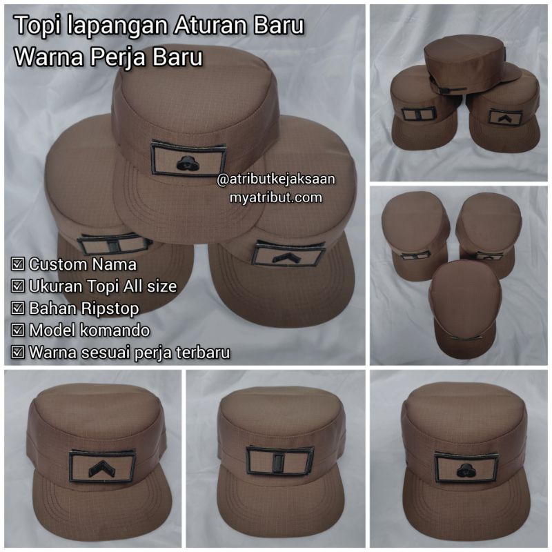 Jual Topi PDL Kejaksaan Cokelat Terbaru | Shopee Indonesia