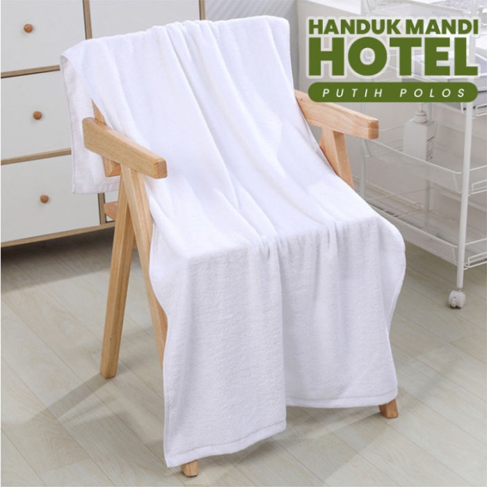 Jual JCM Handuk Hotel Putih 70x140 CM / Handuk Mandi Putih Polos Jumbo ...