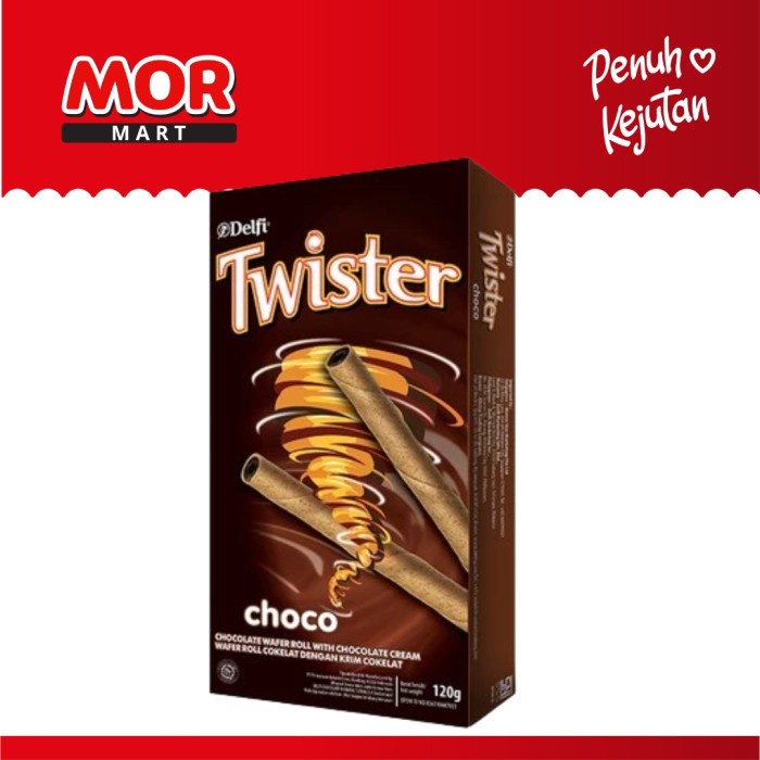 Jual DELFI Twister Choco 120g | Shopee Indonesia