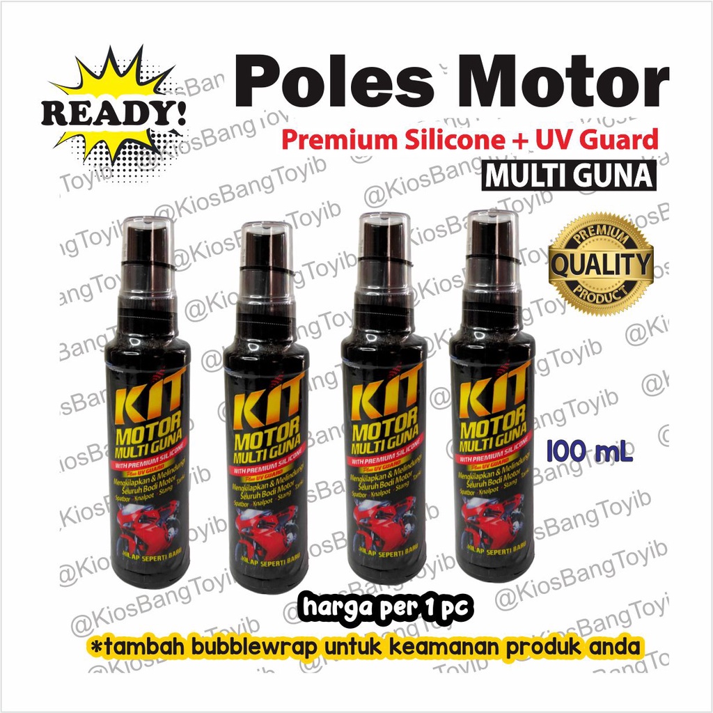 Jual KIT Poles Body Motor Multiguna Spray 100mL Pengkilap Motor ...