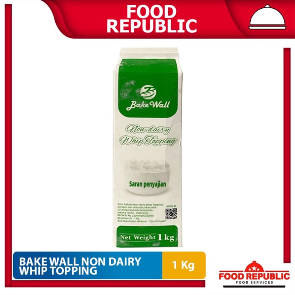 Jual Bake Wall Non Dairy Whip Cream 1 Ltr Whipping Topping Krim Nabati ...
